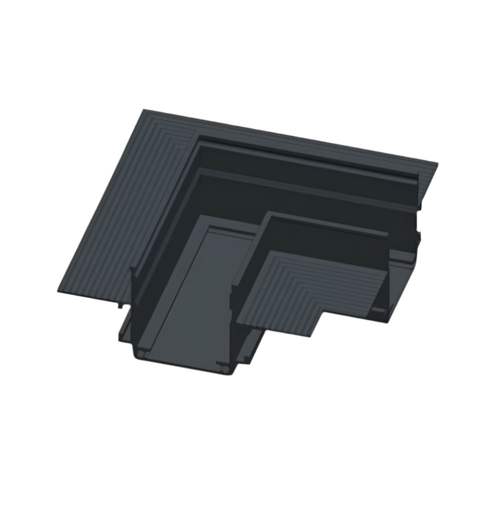 LNRX-ET-C022-L RECESSED MAGNETIC L JOINTED TRACKBAR CONNECTOR BLACK ...