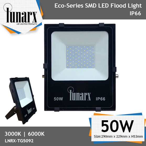 LNRX-TG5092 50W FLOODLIGHT ECO-SERIES SMD EPISTAR IP66 – Lunarx